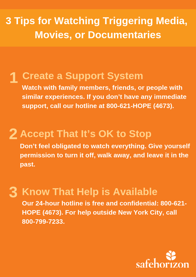 3 Tips for Watching Triggering Media, Movies, or Documentaries